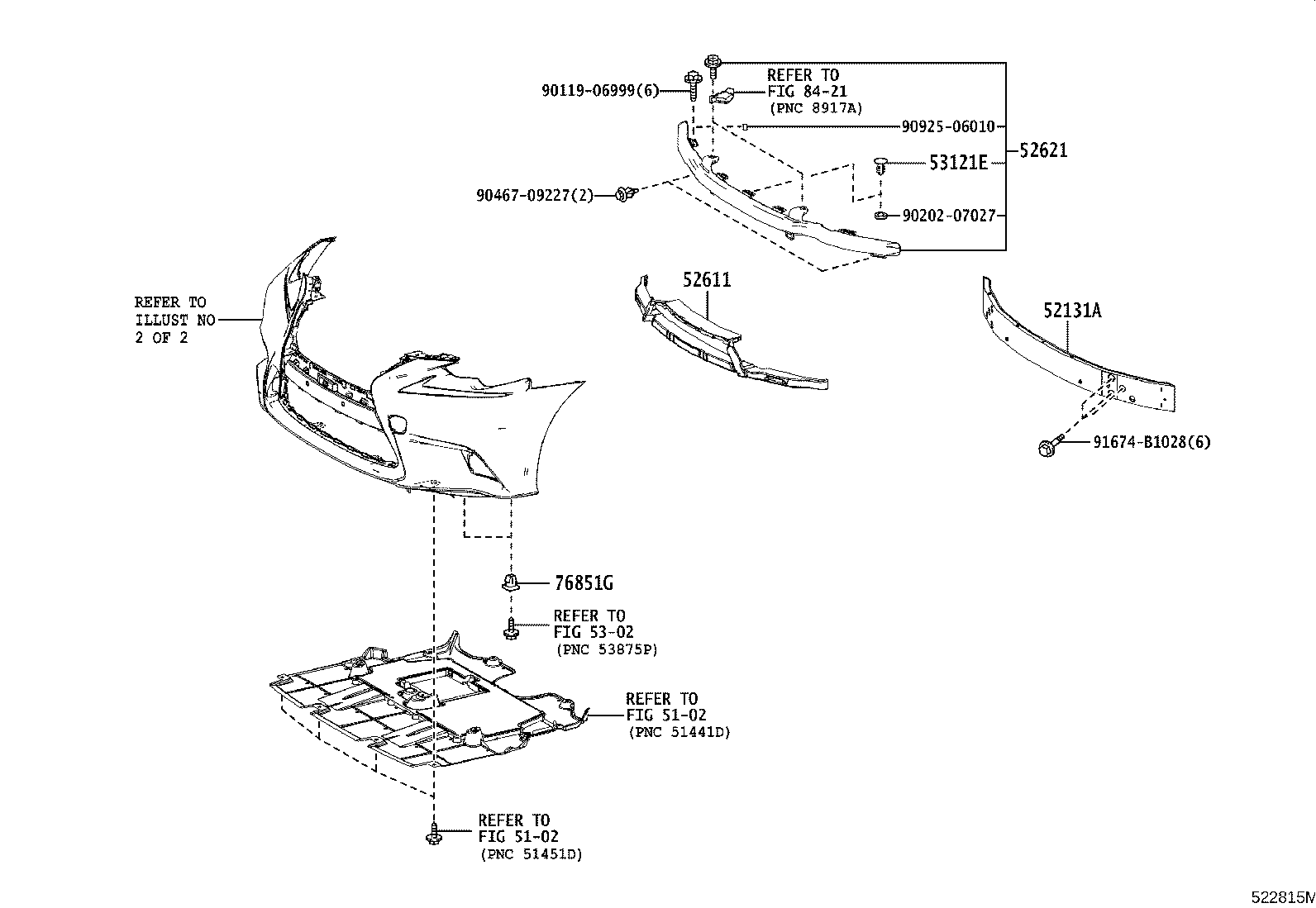 Передний бампер для Лексус IS2###/3###, 2013/04 - 9999/99, 2,5 литра ...