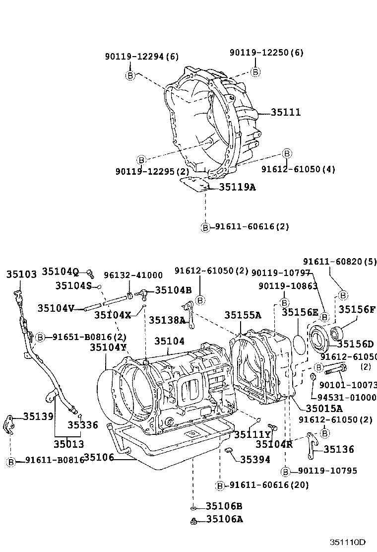Коробка АКП для Лексус LX470, 1998/01 - 2002/08, 4,7 литров, 32 клапана ...