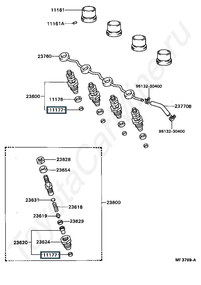 Запчасти Лексус: деталь 1117764010