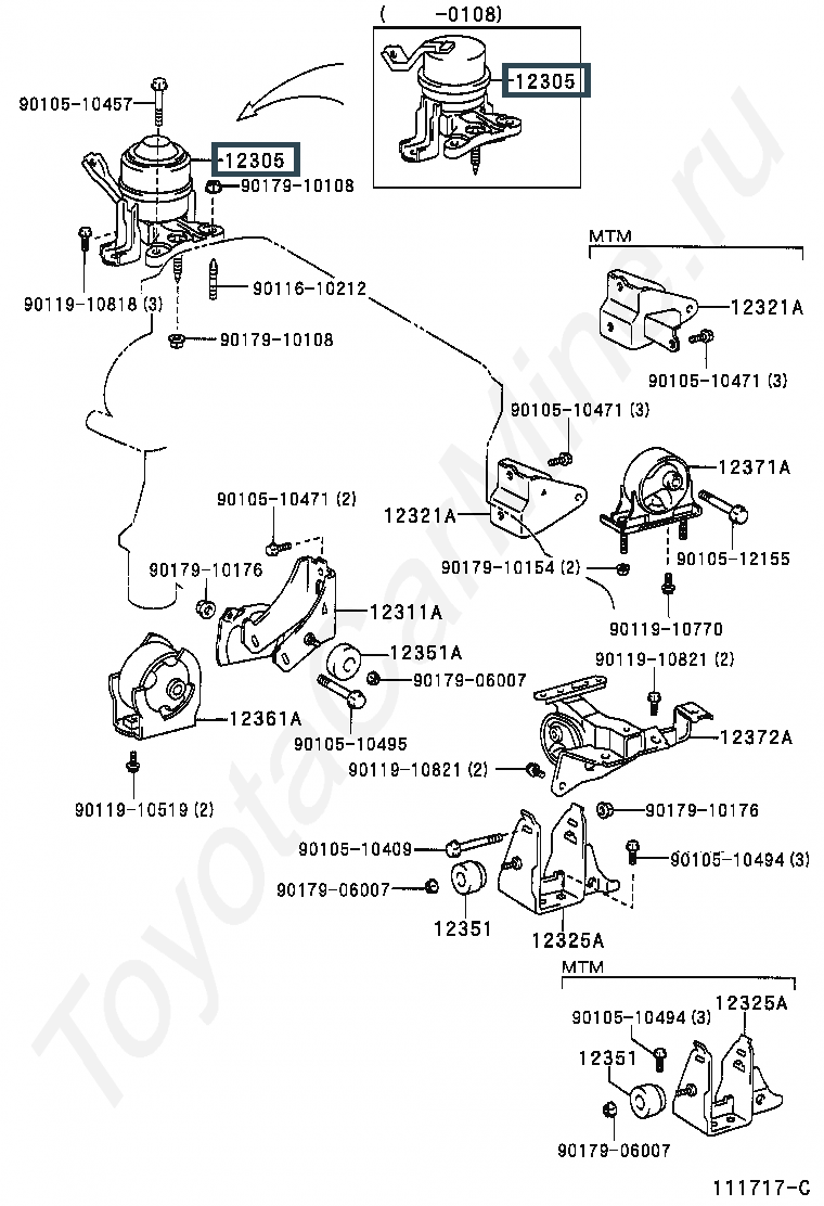 Запчасти Лексус: деталь 1230528151