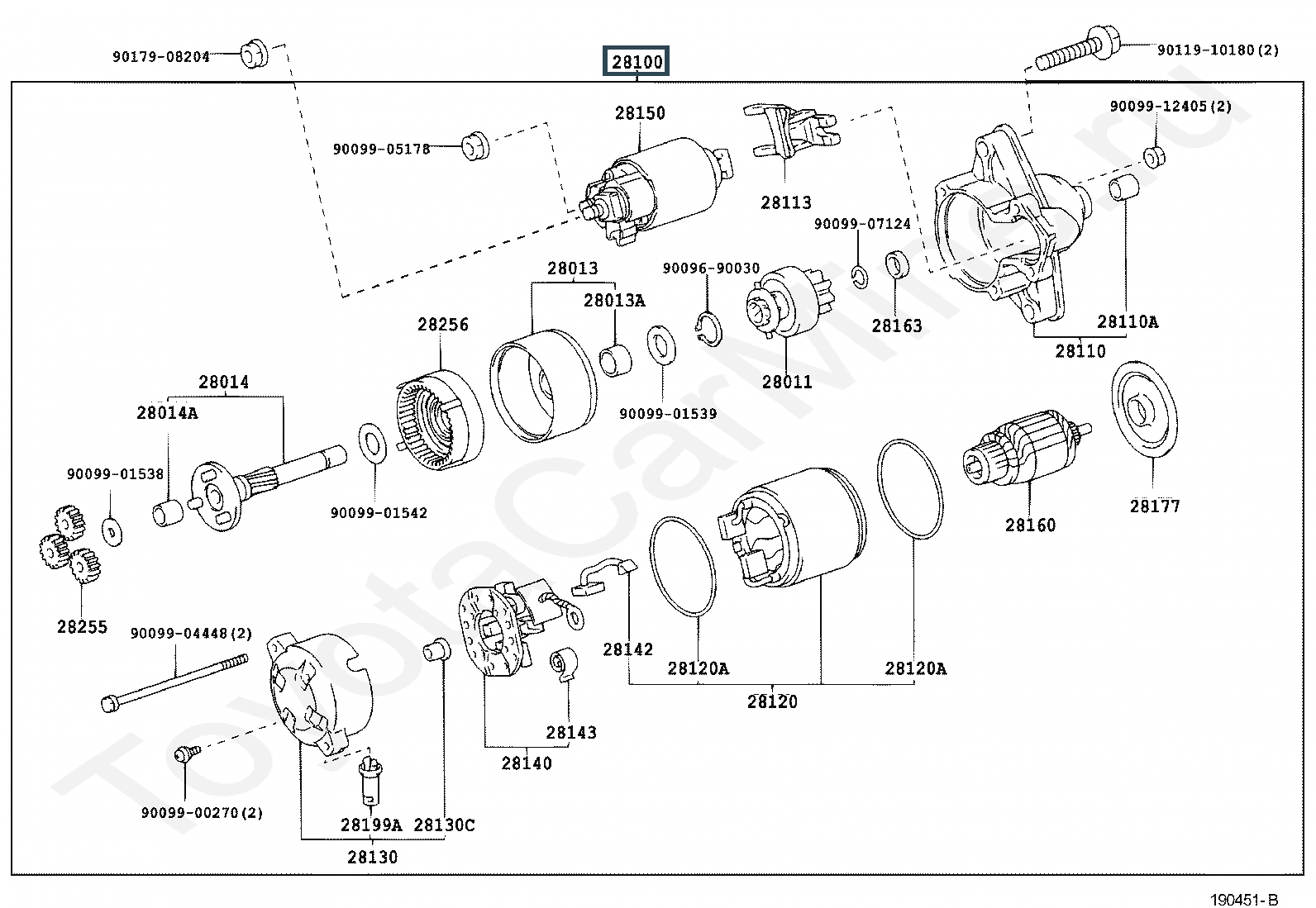 Запчасти Лексус: деталь 2810046200