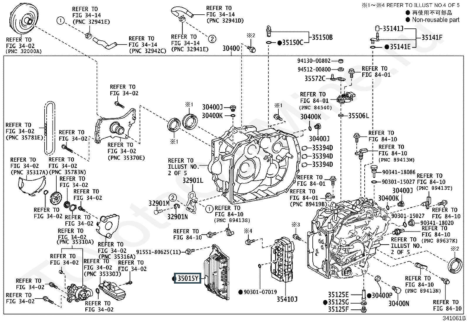 Запчасти Лексус: деталь 3501533010