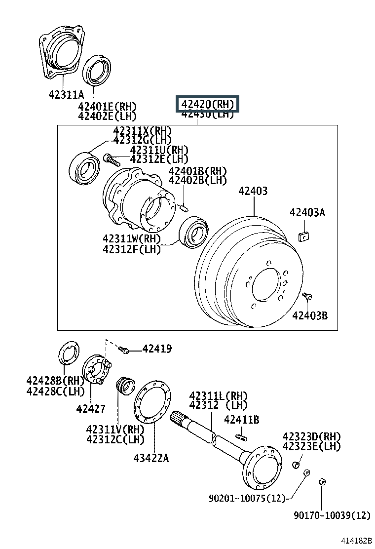 Запчасти Лексус: деталь 4242069045