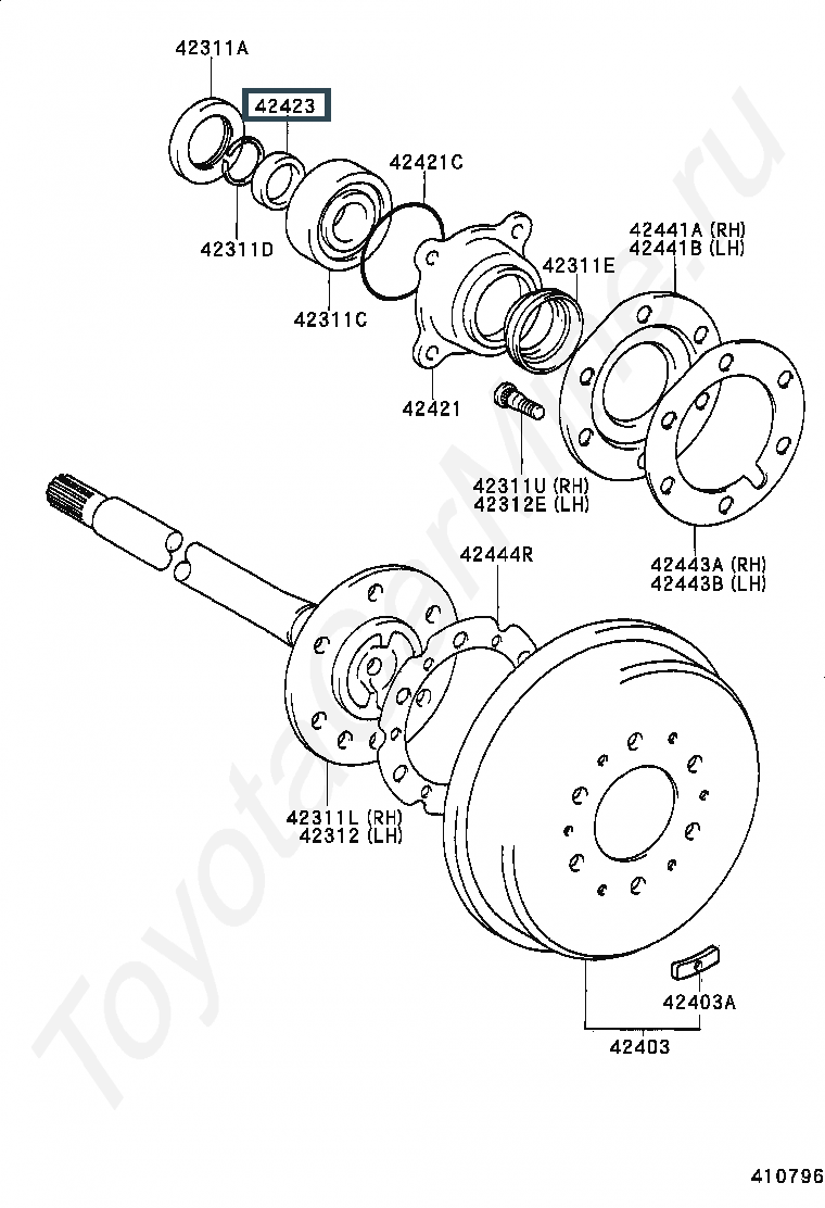 Запчасти Лексус: деталь 4242360020