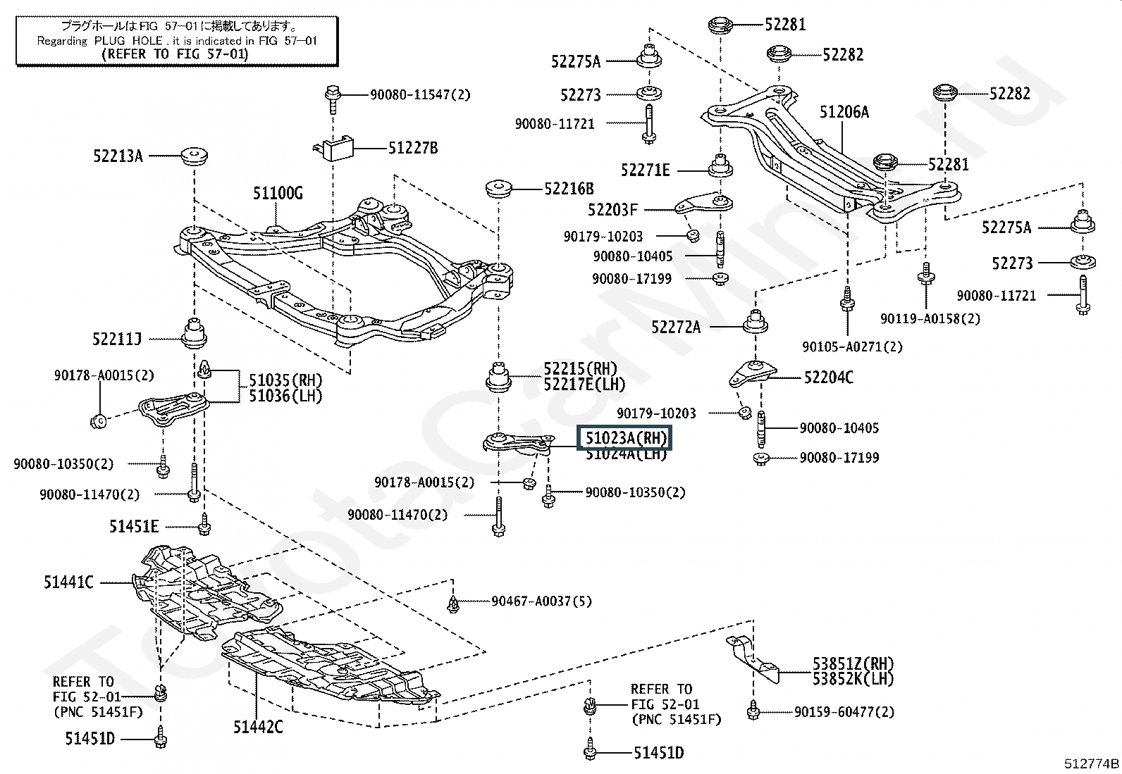 Запчасти Лексус: деталь 5102307010