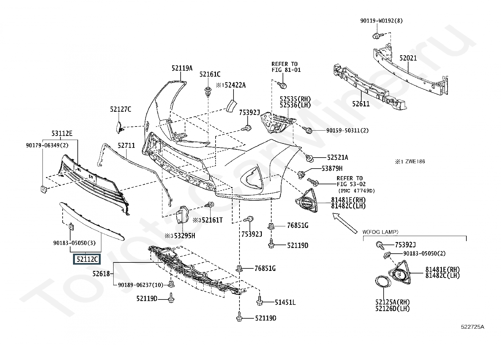 Запчасти Лексус: деталь 5211202060