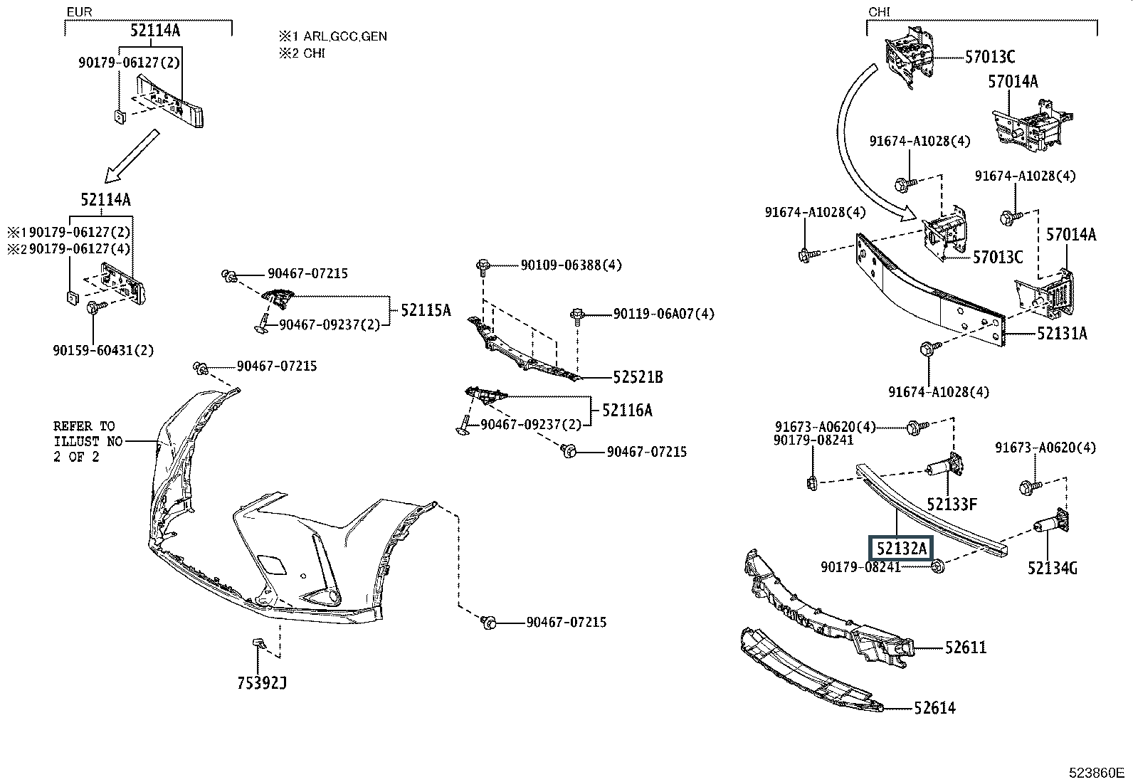 Запчасти Лексус: деталь 5213276030