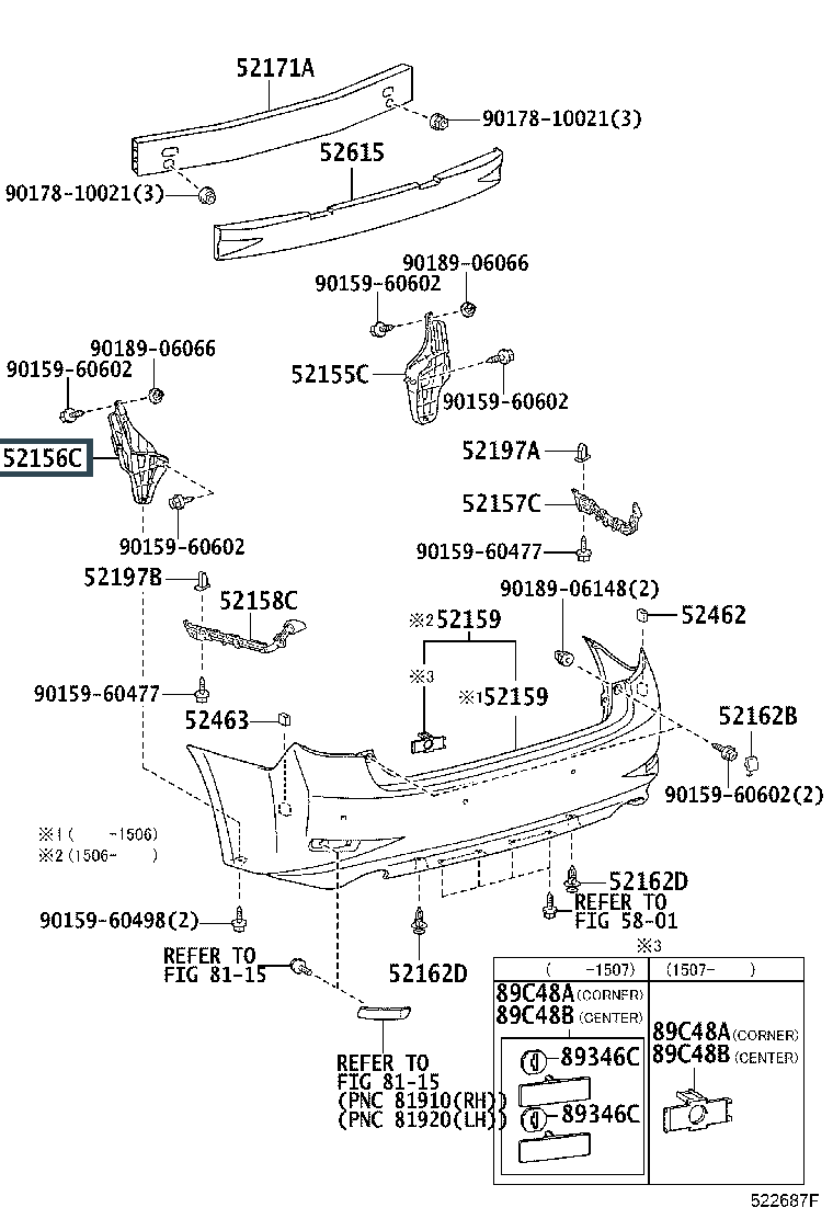 Запчасти Лексус: деталь 5215633010