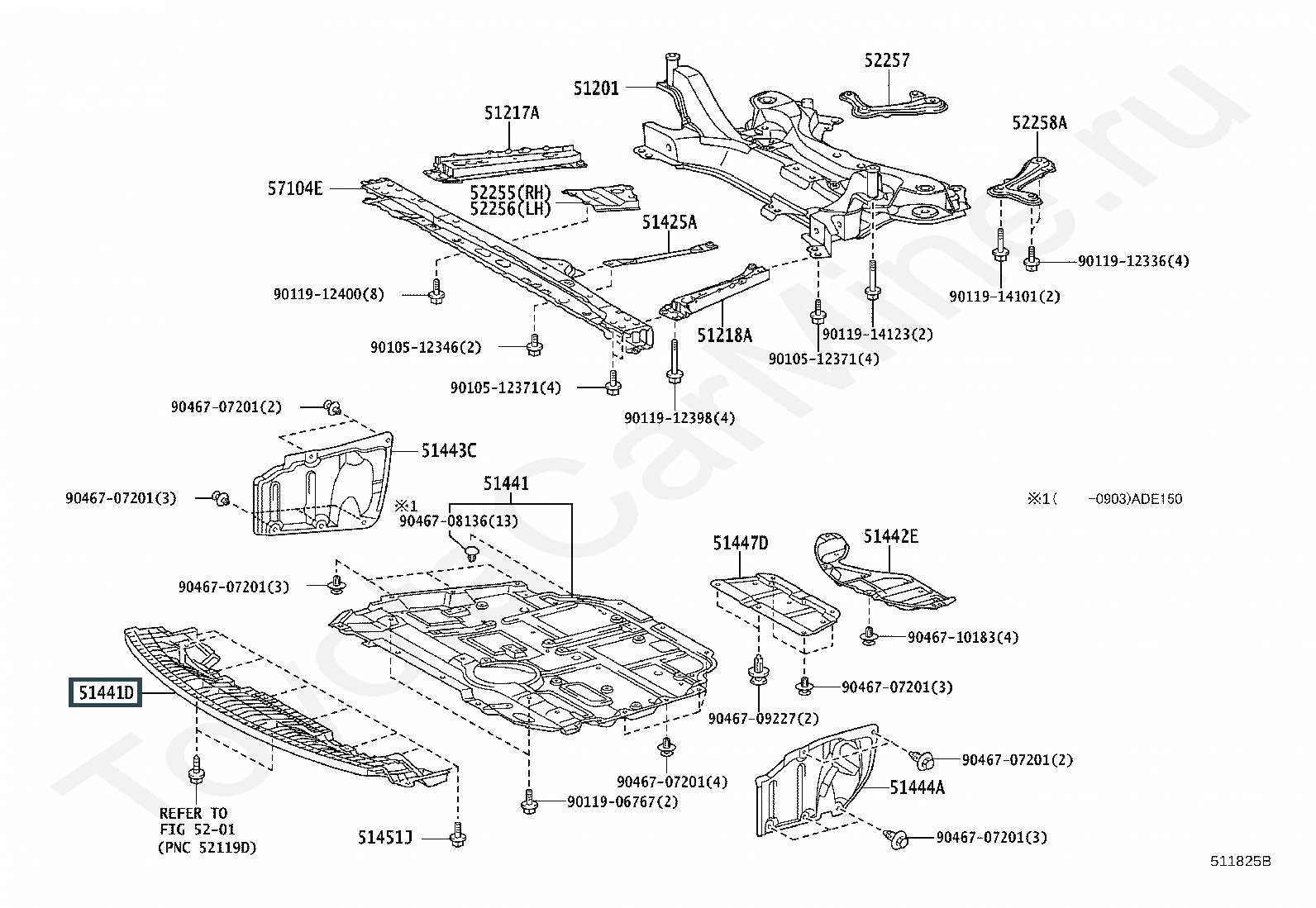 Запчасти Лексус: деталь 5261802020