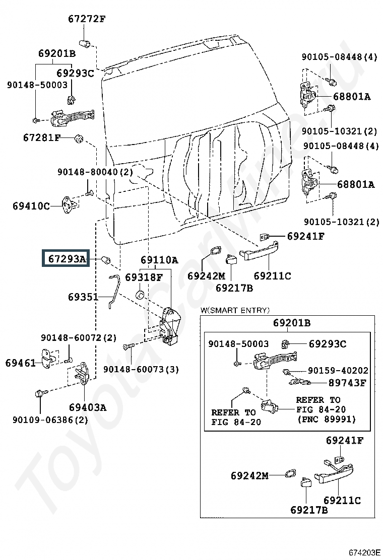 Запчасти Лексус: деталь 6729342030
