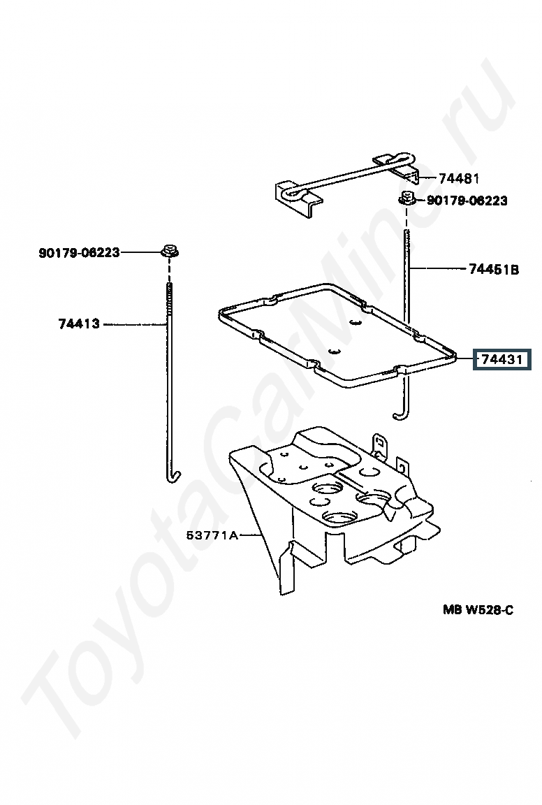 Запчасти Лексус: деталь 7443106010