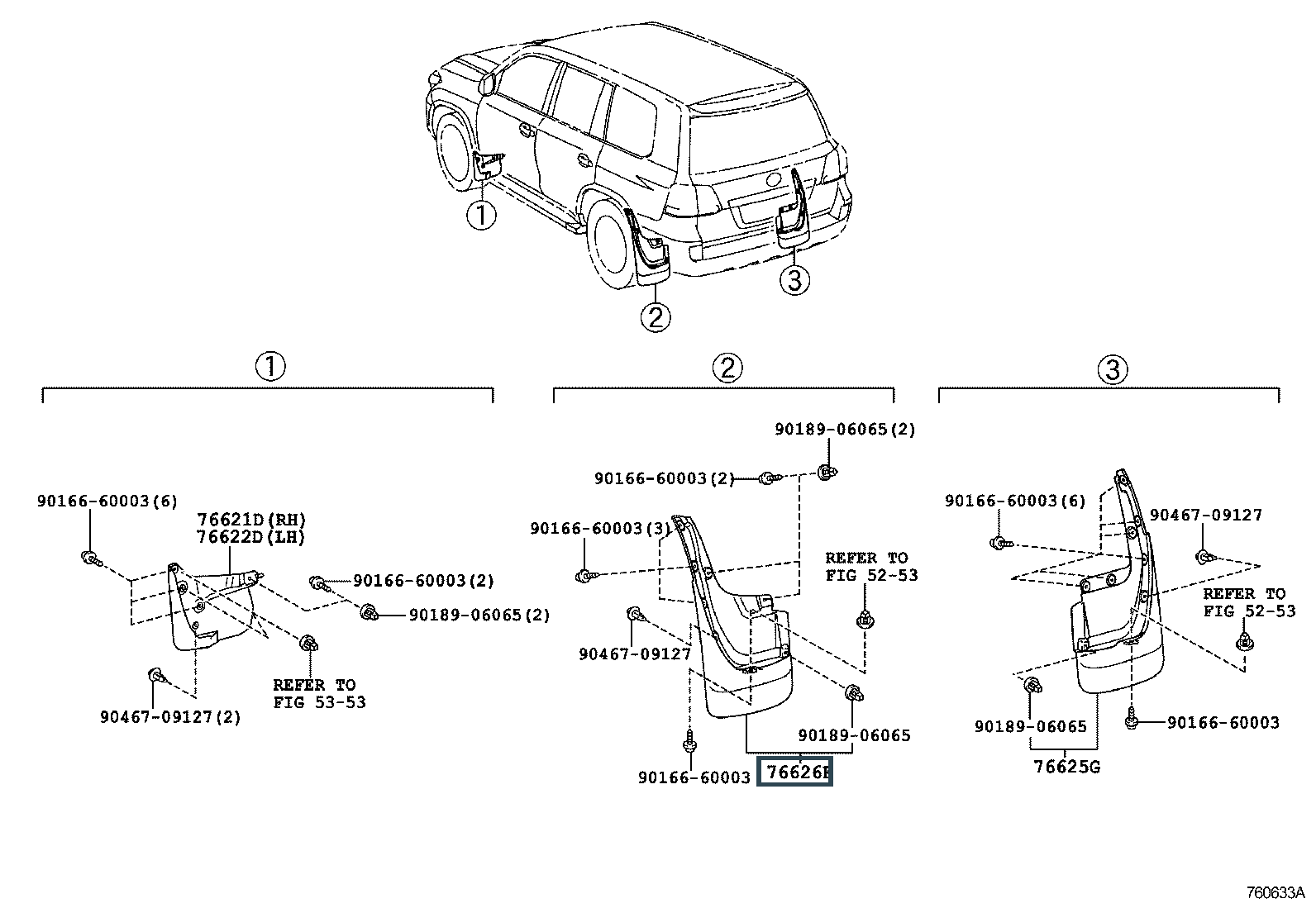 Запчасти Лексус: деталь 7662660200