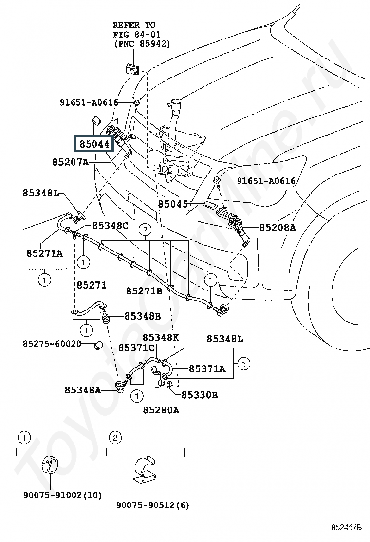 Запчасти Лексус: деталь 8504460170A0