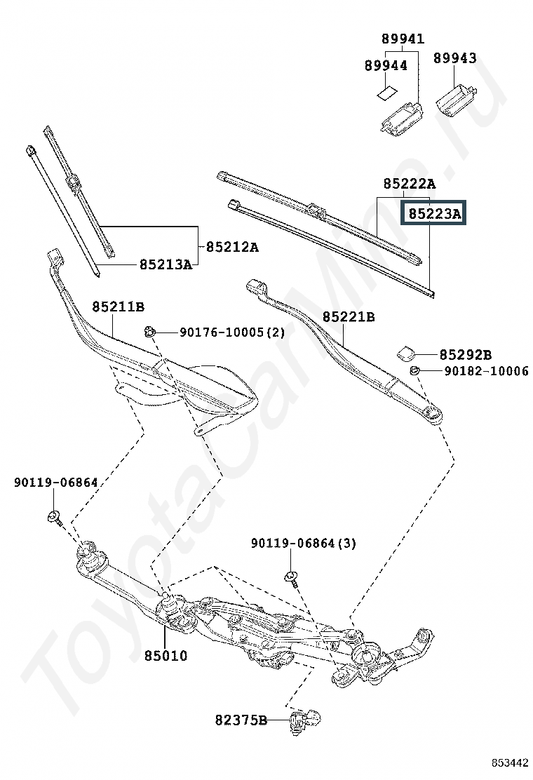Запчасти Лексус: деталь 8522348020