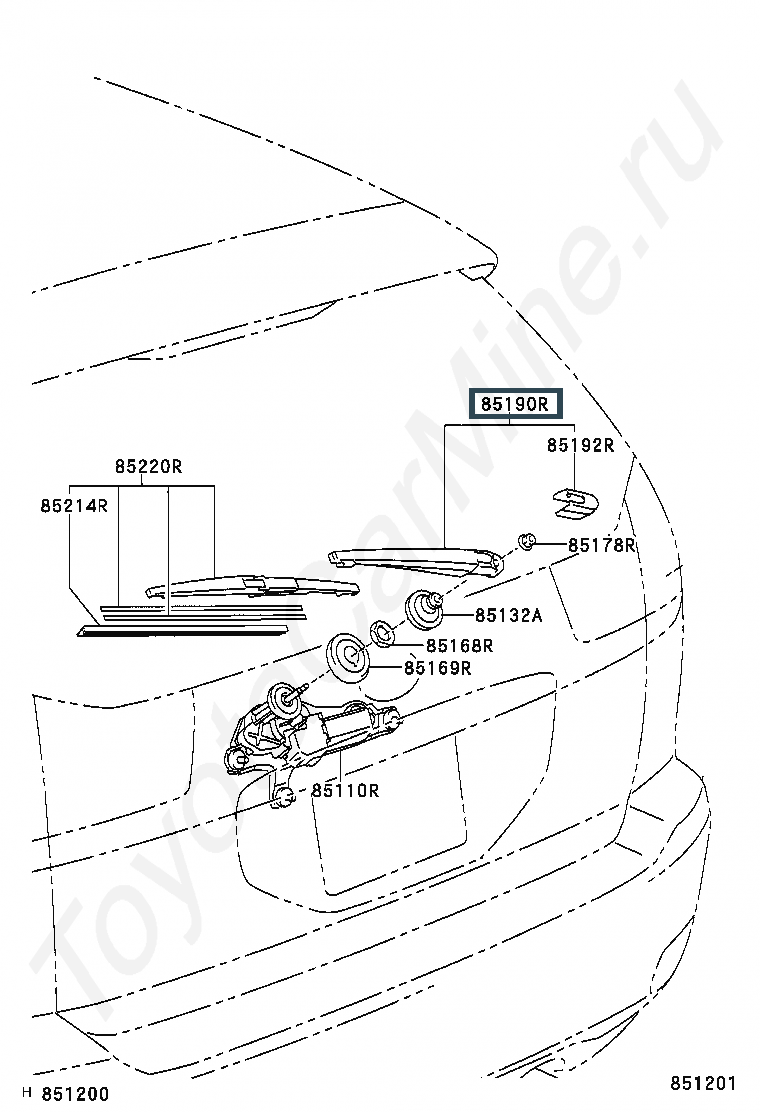 Запчасти Лексус: деталь 8524148040
