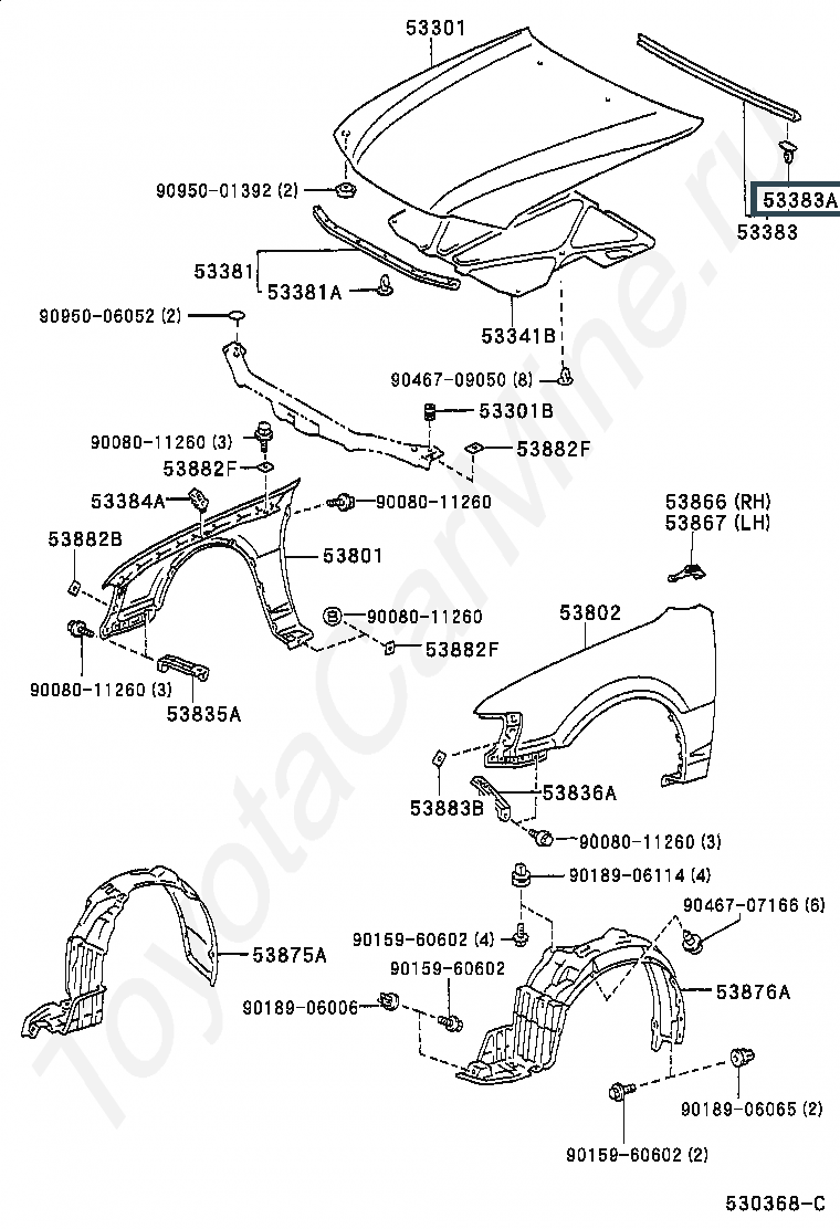 Запчасти Лексус: деталь 9046708108