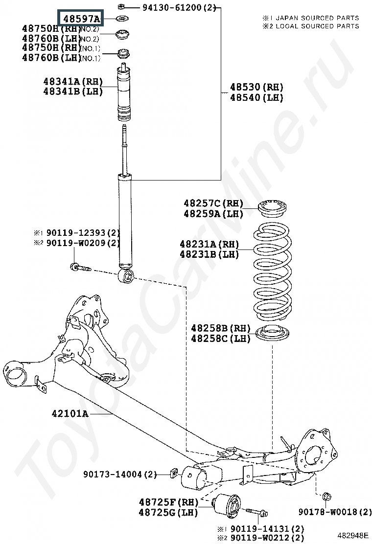 Запчасти Лексус: деталь 9094802159